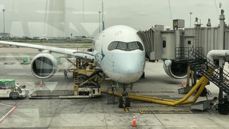 エアバスA350-900型機 CX750 バンコク～香港 搭乗記 ビジネスクラス 08SEP22 | 飛行機とJALマイルとビジネスクラスの旅ブログ